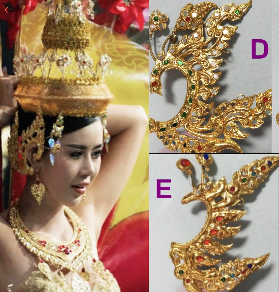 Thai Traditional Jewelry, Lisa Crown Lalisa Chada Accessories for Thai ...