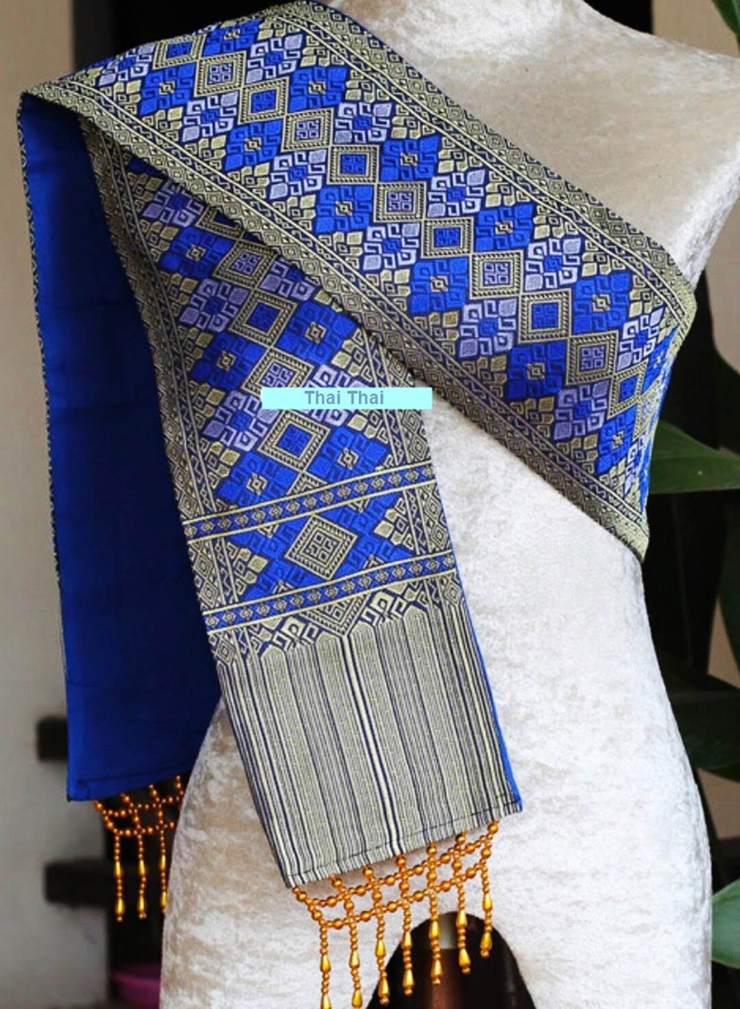 Pabiang Shoulder Cloth Lao Silk Sabai Sash Thai Lao Traditional Dress 5 ...