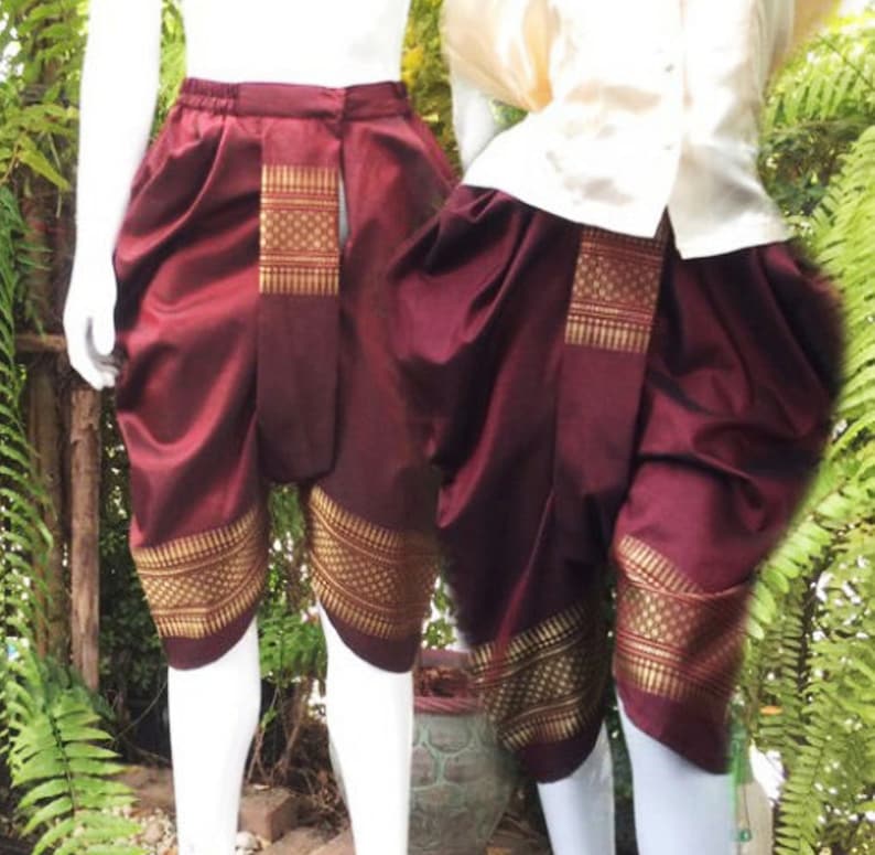 Thai Tradition Pants Men&women Thai Style Ready to Wear - Etsy