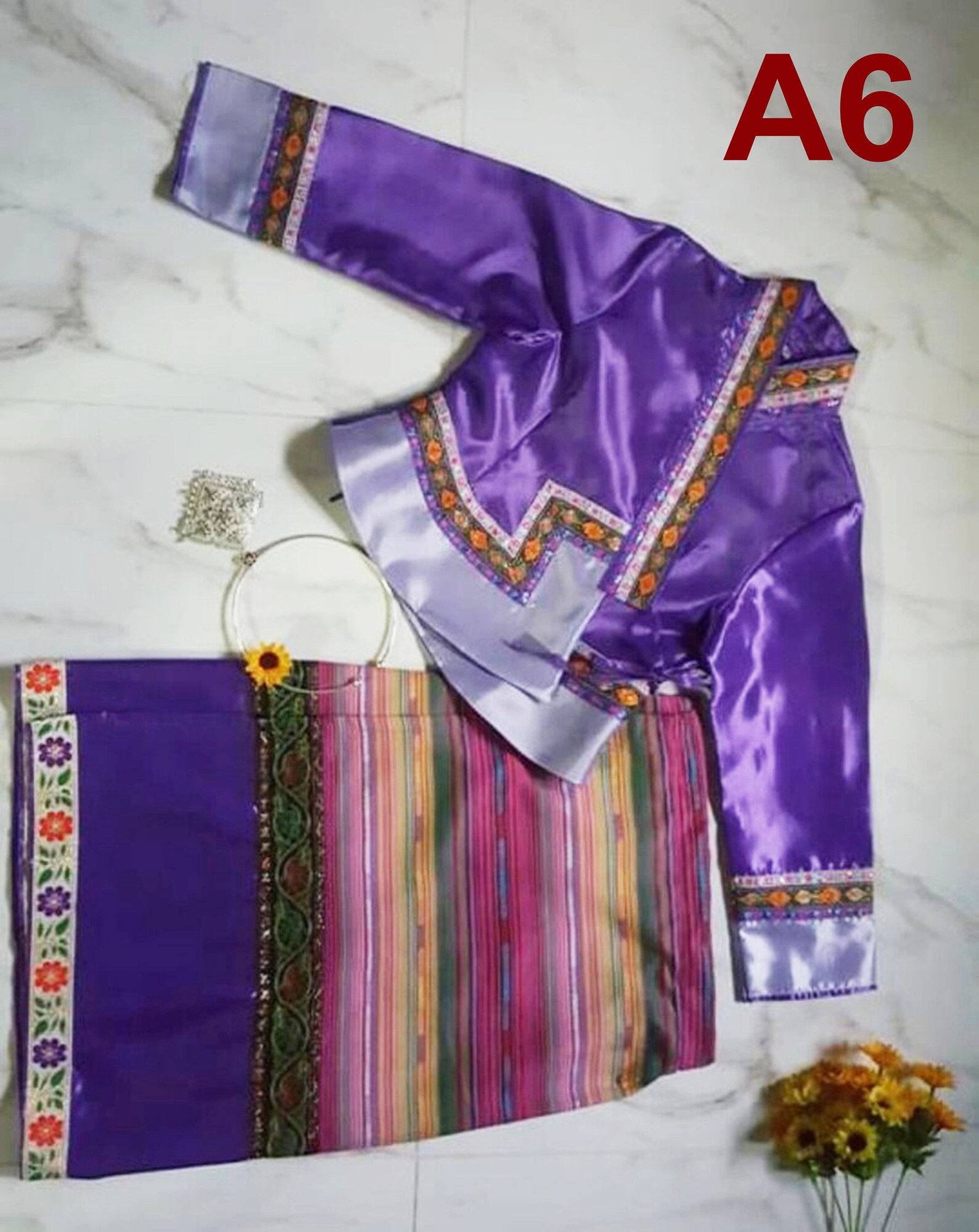 Set of Thai Traditional Vintage Sabai Shirt & Pants for Kids | Etsy