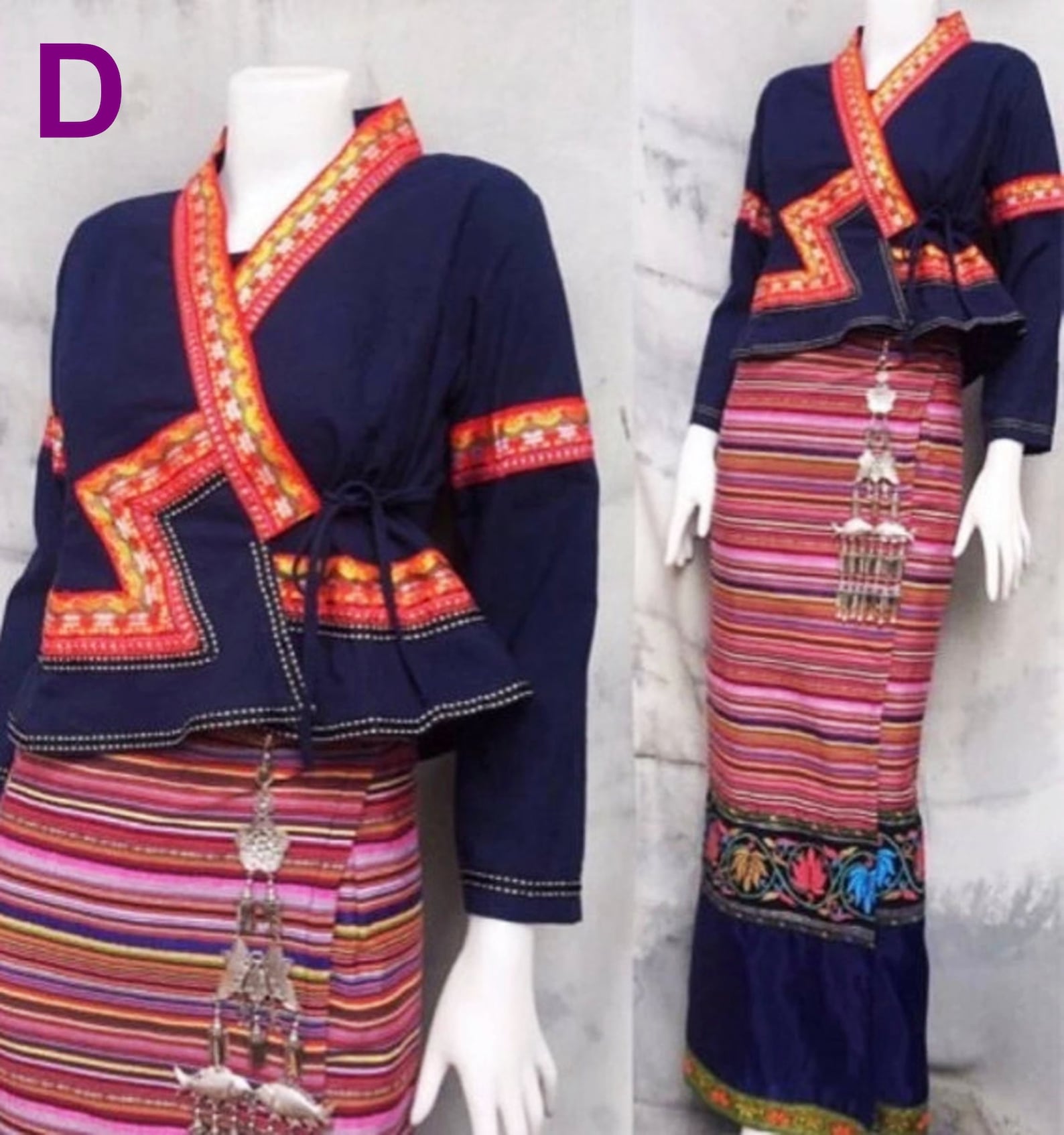 Beautiful Thai Dress Shirt Thai Sarong Lanna Style Northern Thai . - Etsy