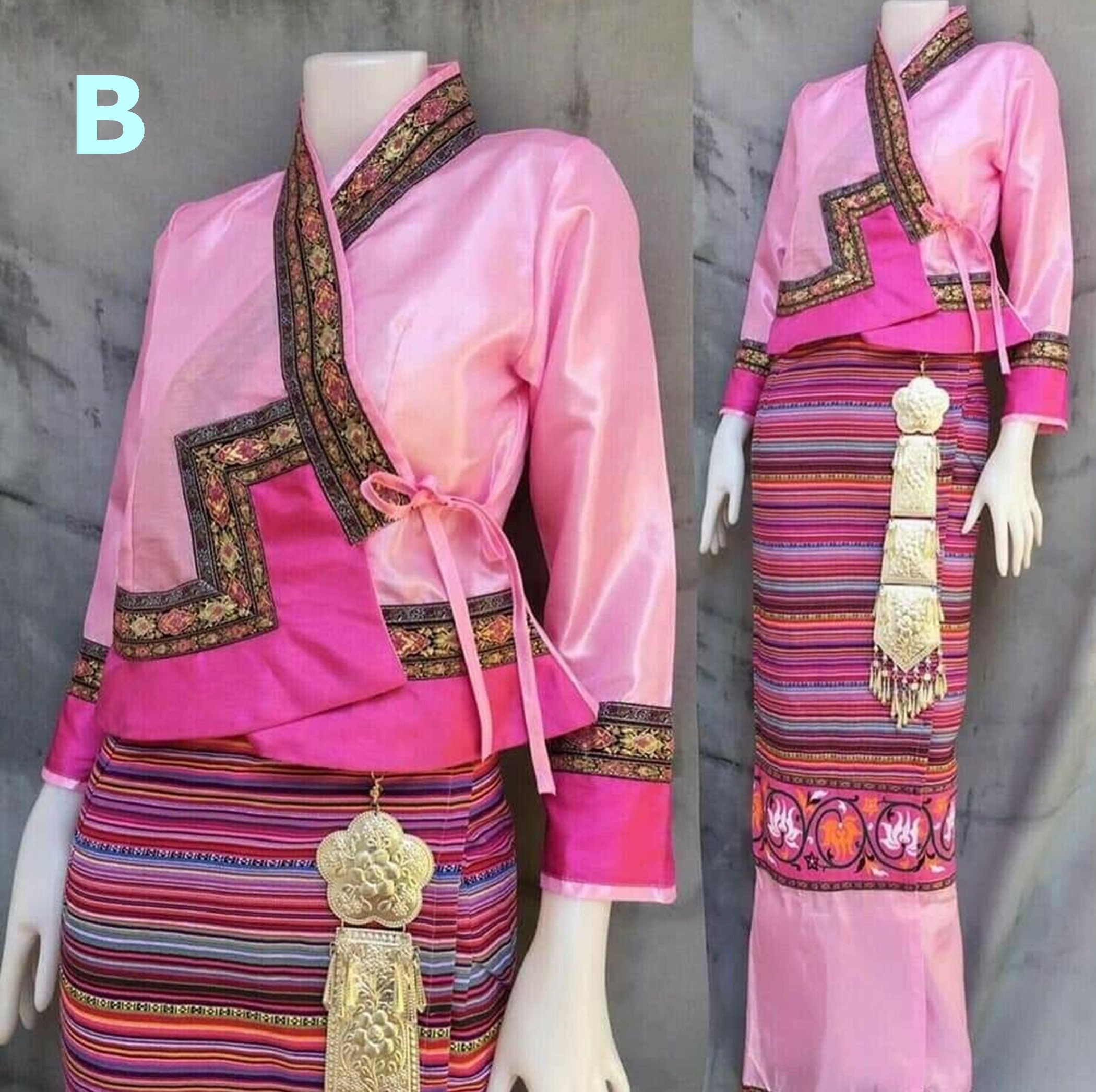 Set of Thai Traditional Vintage Sabai Shirt & Pants - Etsy