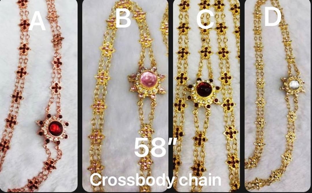 Crossbody Chain for Thai Traditional Dress Ancient Jewelry Chut Thai ...