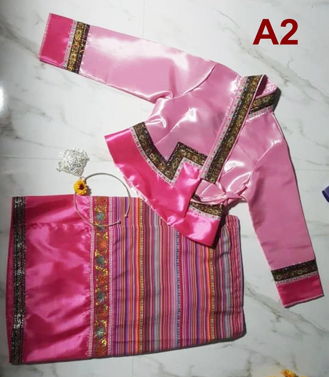 Set of Thai Traditional Vintage Sabai Shirt & Pants for Kids | Etsy