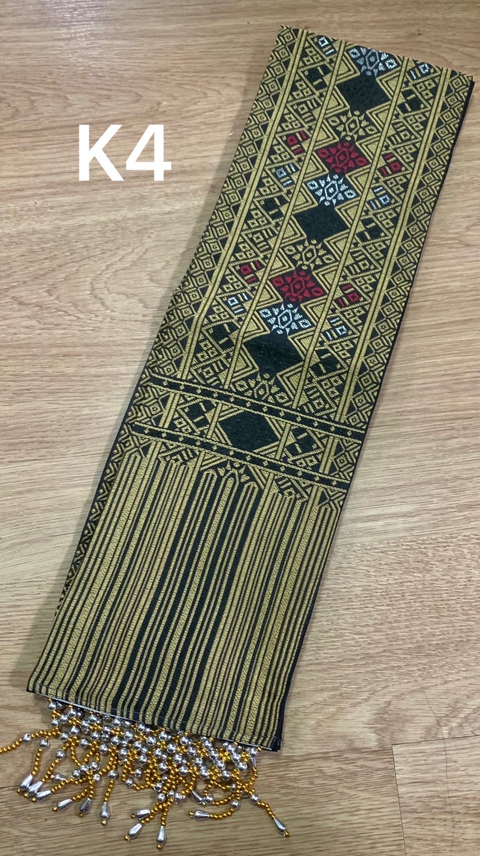 Pabiang Shoulder Cloth Lao Silk Sabai Sash Thai Lao Traditional Dress 5 ...