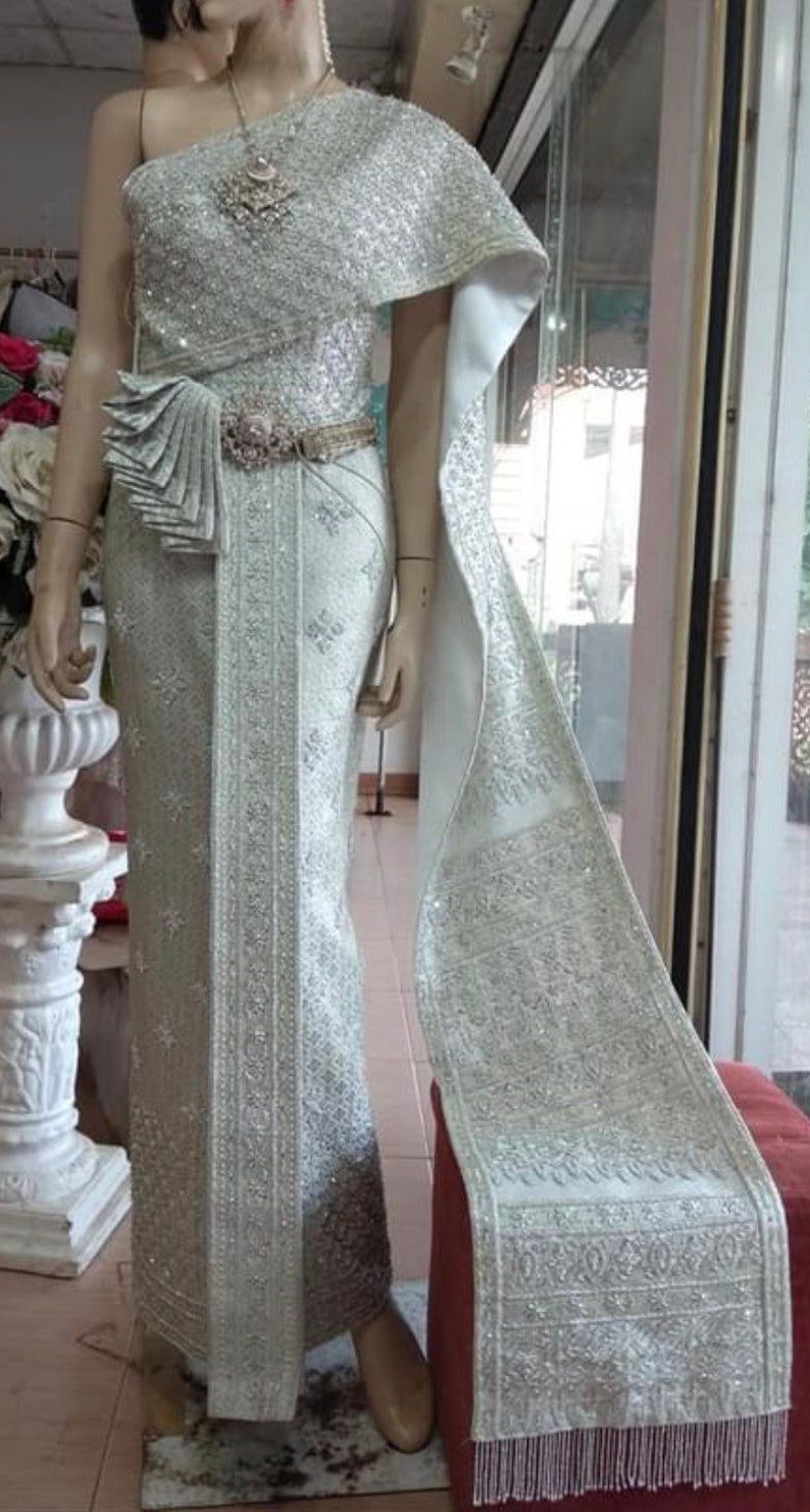 Thai Traditional Dress Chut Thai Wrap Around Skirt Thai Skirt | Etsy