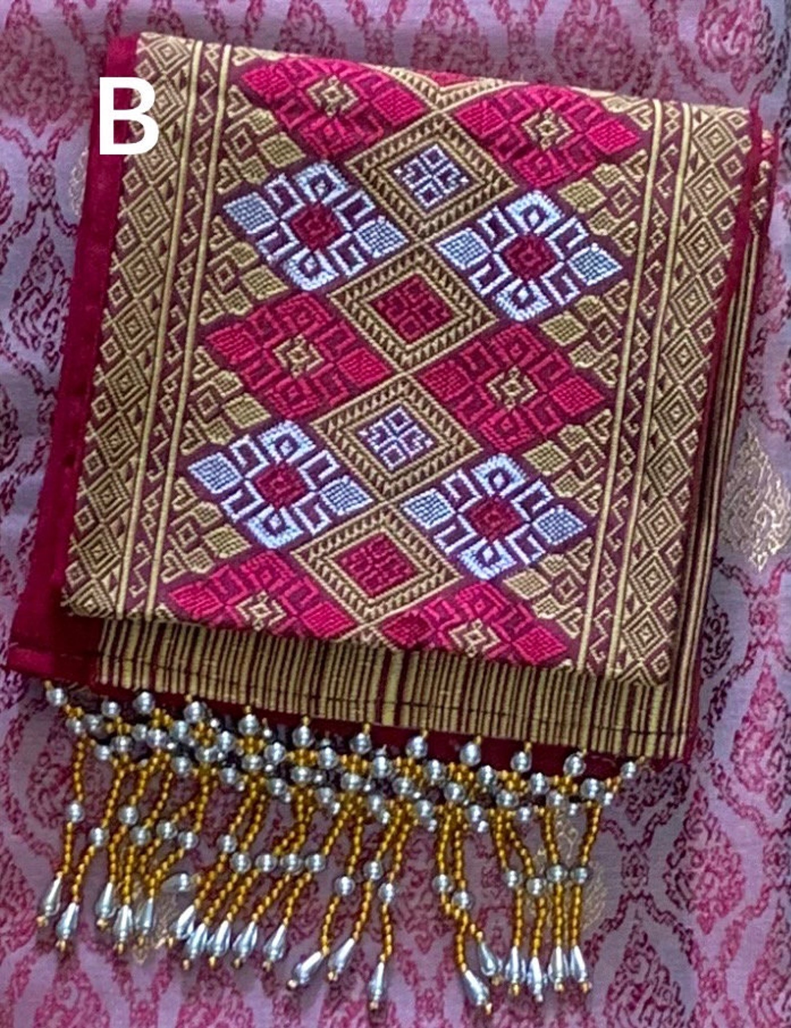 Pabiang Shoulder Cloth Lao Silk Sabai Sash Thai Lao Traditional Dress 5 ...