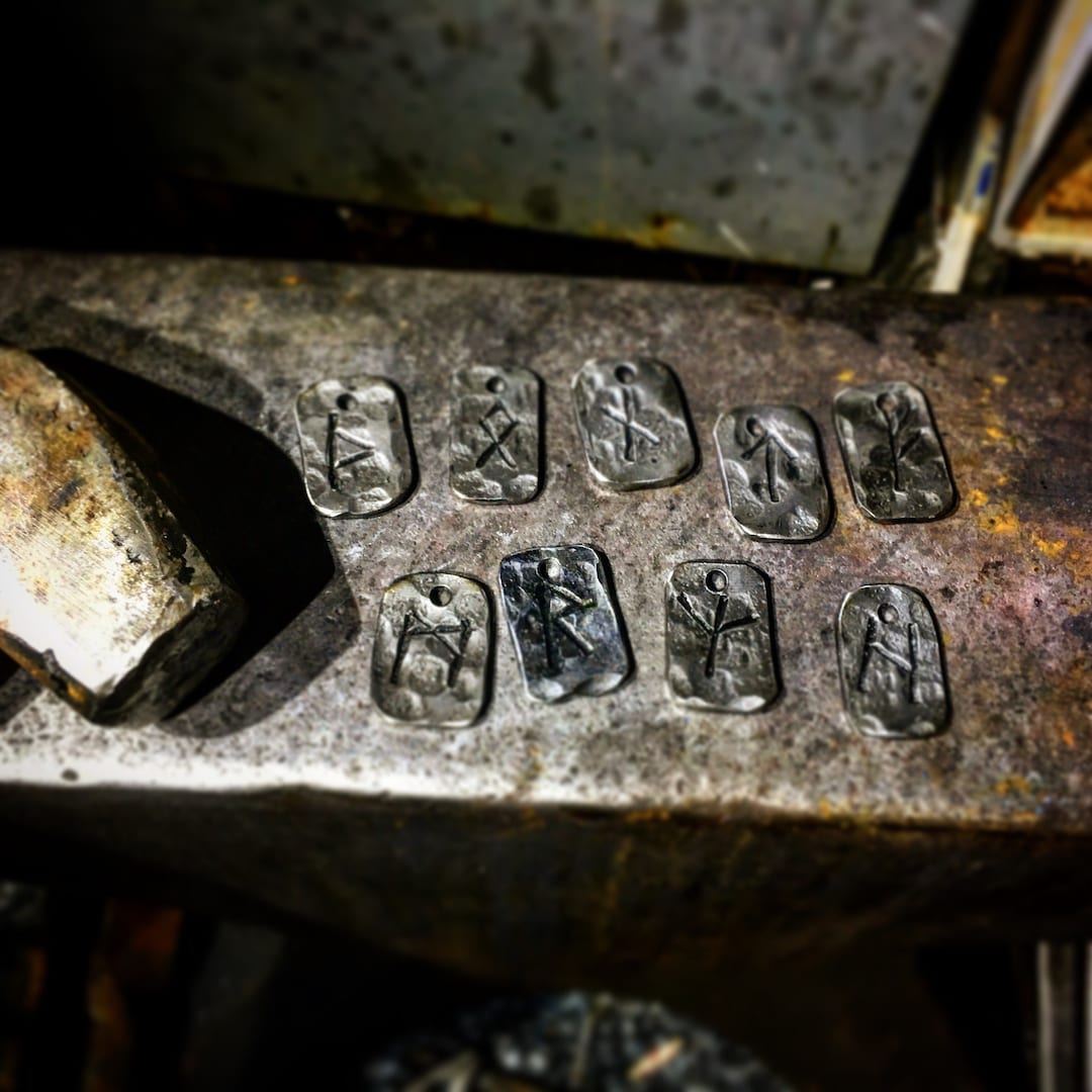 Blacksmith Made, Hand Forged, Rune Set - Etsy