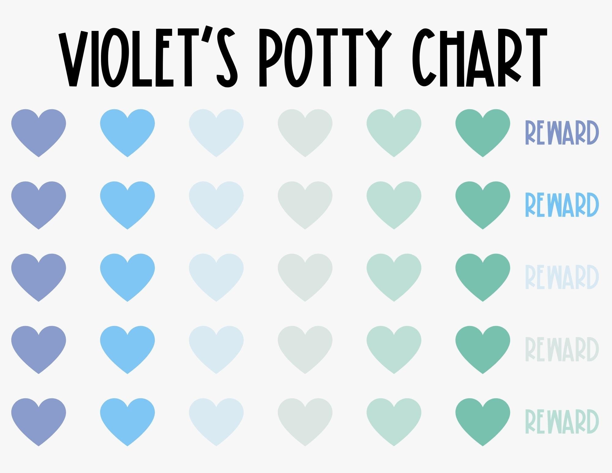 Editable Potty Chart, Printable Potty Training Chart, Toddler Potty ...