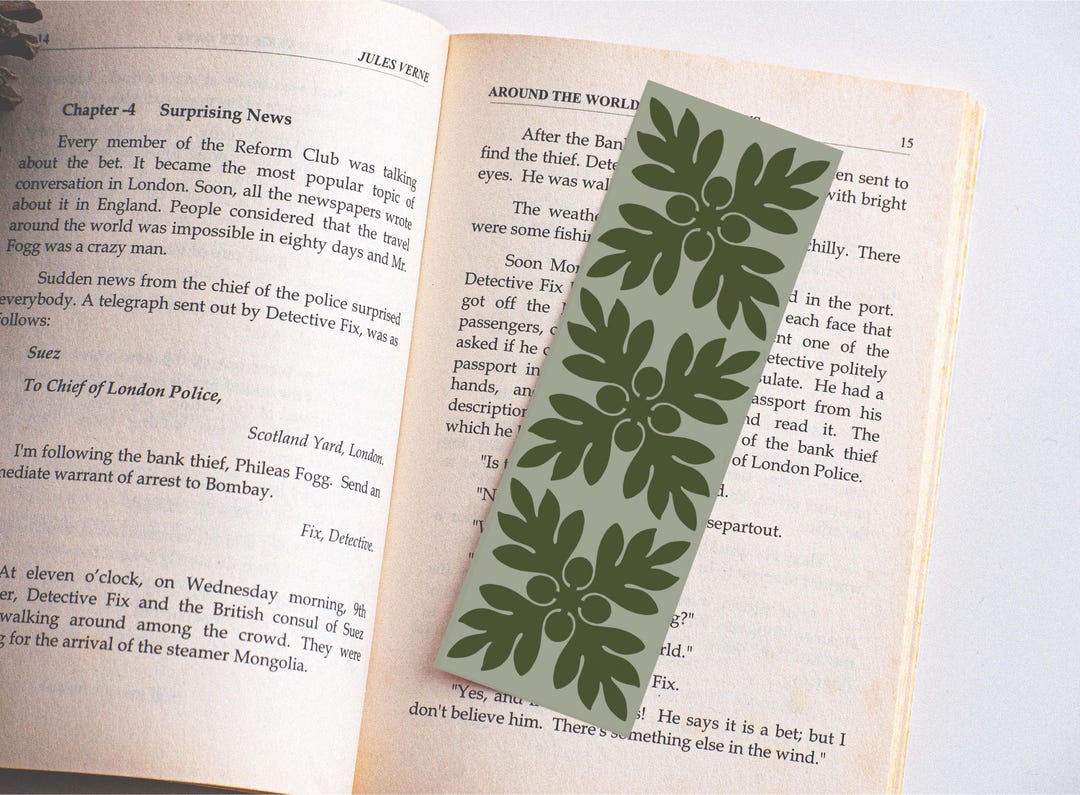 Hawaiian Ulu Quilt Bookmark, Laminated Bookmark, Book Lovers, Back to ...