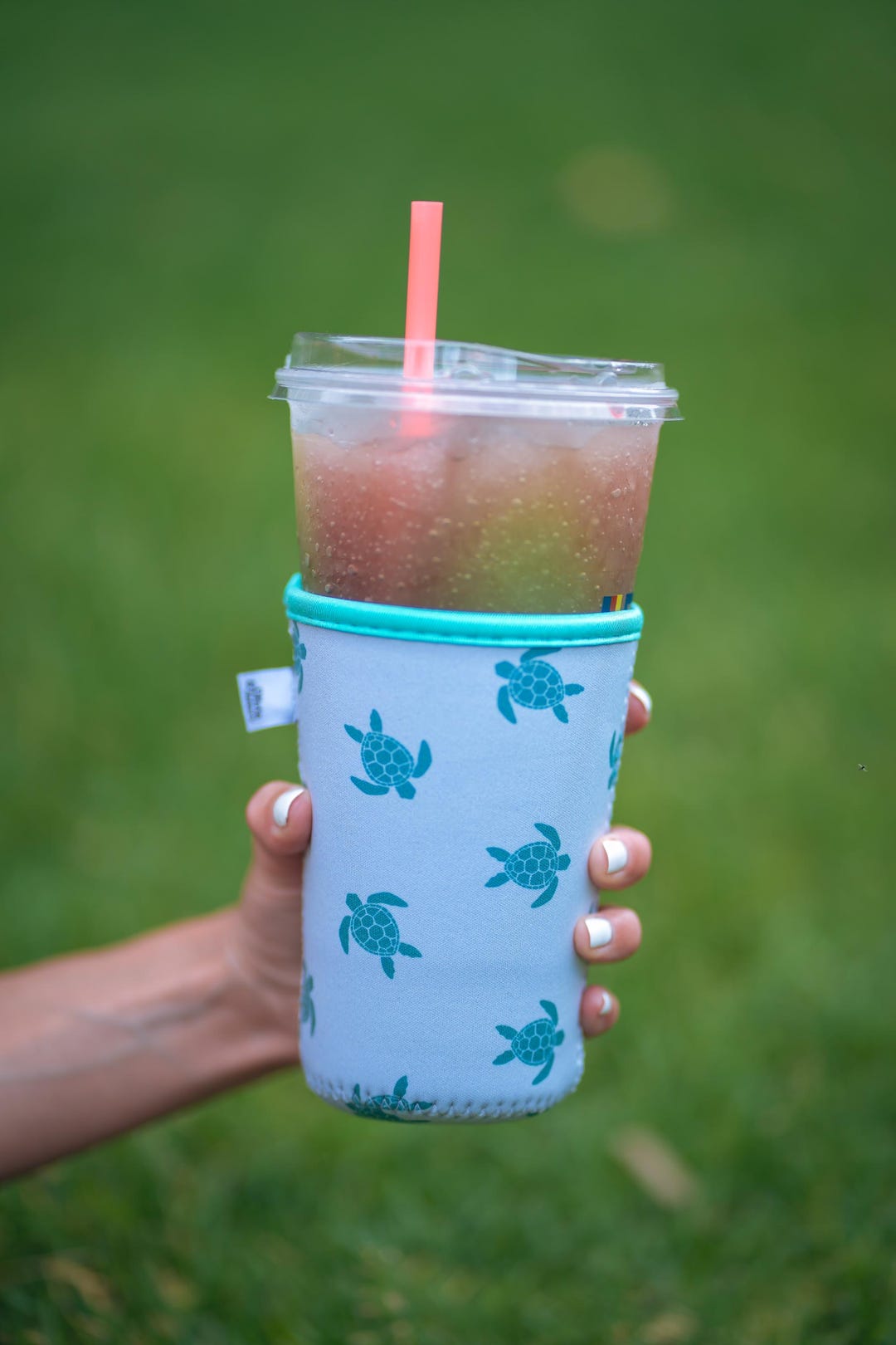 Green Turtles Iced Coffee Sleeve, Hot Coffee Sleeve, Insulated Drink ...