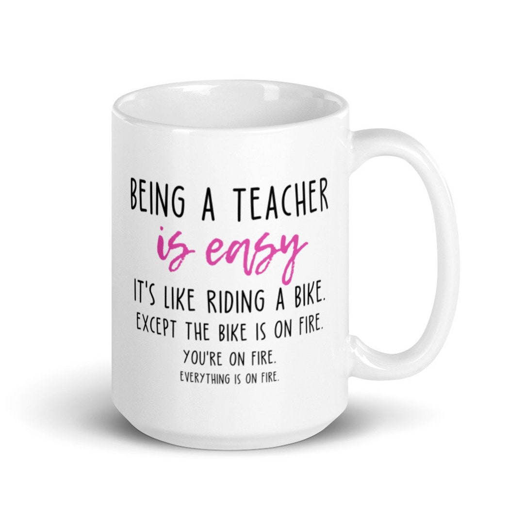 Being a Teacher is Easy Funny Teacher Gift Personalized - Etsy
