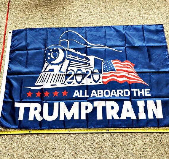 Donald Trump FREE SHIPPING 3x5' Flag Blue Trump Train Make - Etsy