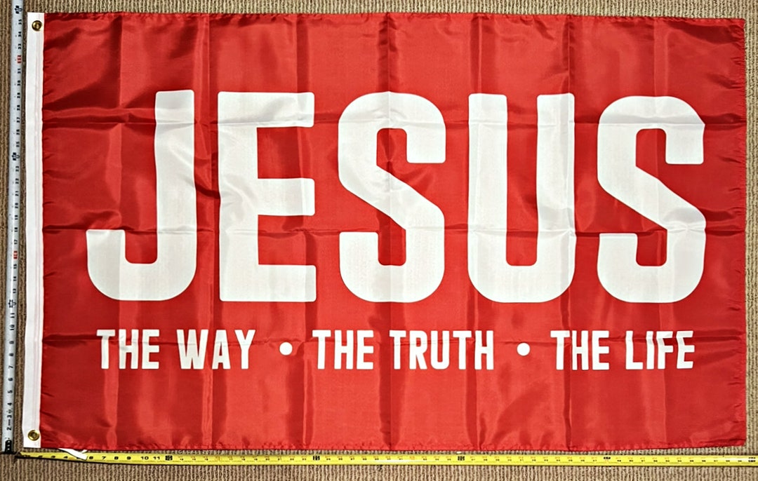 Jesus Flag FREE SHIPPING 3r Heart Christian Lord God Usa Freedom Cross ...