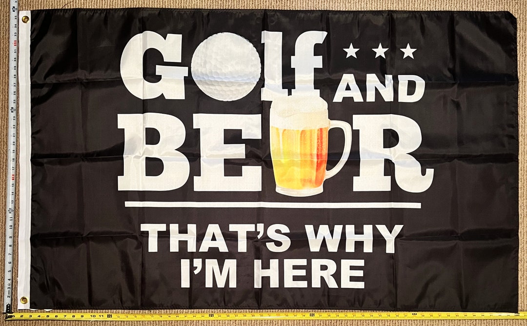BEER Flag FREE SHIPPING Beer Golf American Flag Beer Nascar Ricky Bobby ...