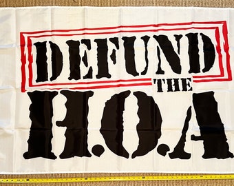 Defund the Hoa Sign - Etsy