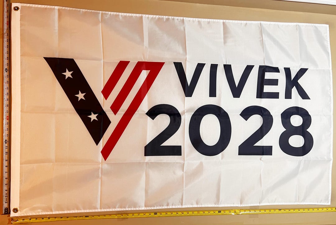Vivek Rumaswamy 2028 Flag FREE SHIPPING 4 Man Cave Beer Trump Tucker ...