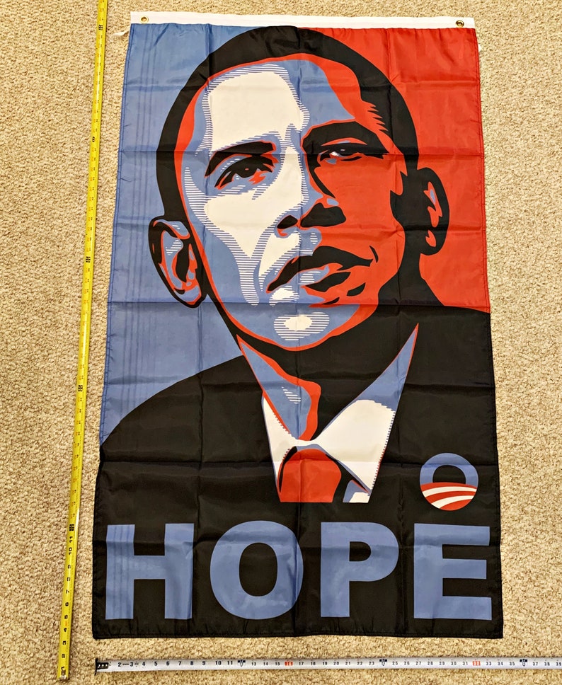 Barack Obama Flag FREE SHIPPING Hope Biden Poster Sign | Etsy
