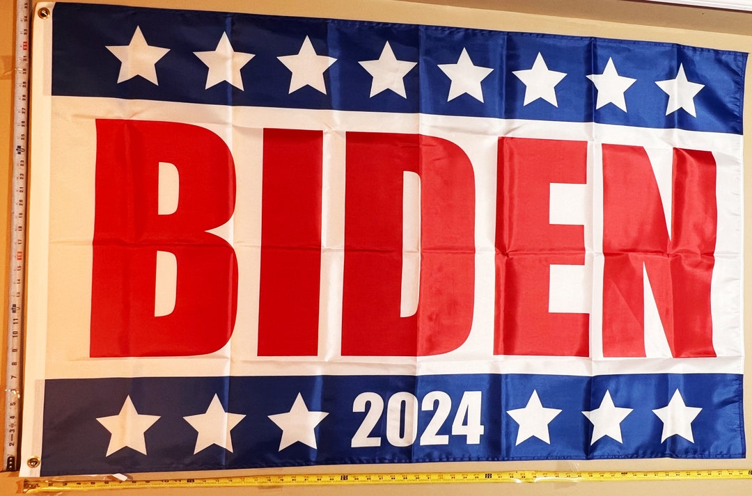 Joe Biden Flag FREE SHIPPING 4 2024 Save Democracy Democrat Newsom ...