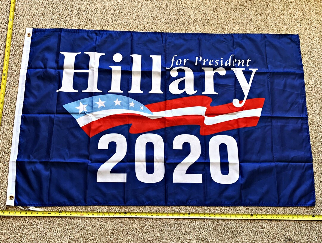 Hillary Clinton Flag FREE SHIPPING Blue 2020 Biden Poster Sign 3x5' - Etsy