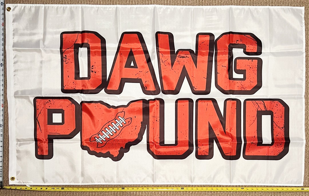 Football Flag FREE SHIPPING 4 Cleveland Browns Dawg Pound Man Cave ...