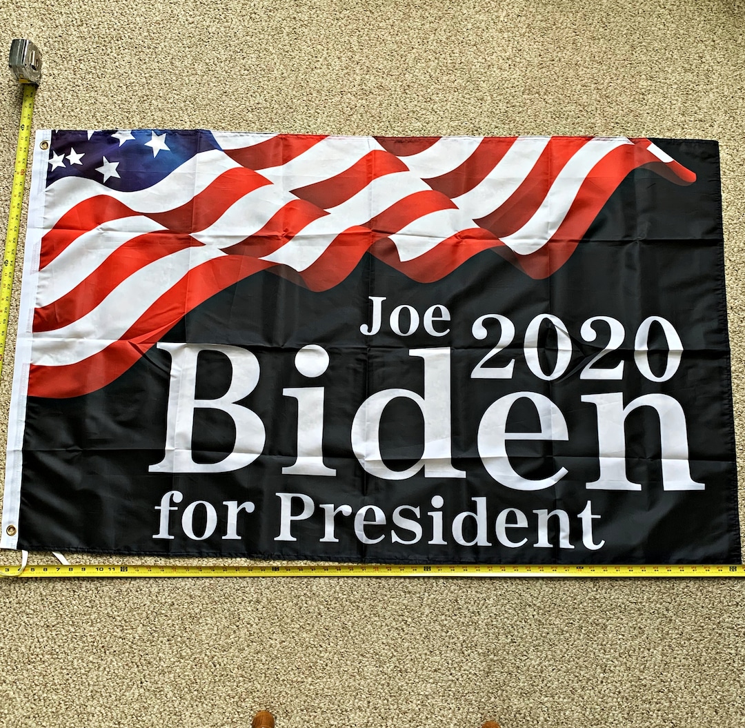 Joe Biden Flag FREE SHIPPING Biden 2020 Black Poster Sign - Etsy