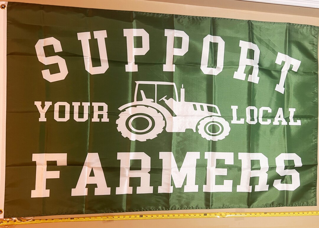 Farmer Flag FREE SHIPPING 3 Fishing Hunting God Made A Farmers Farming ...