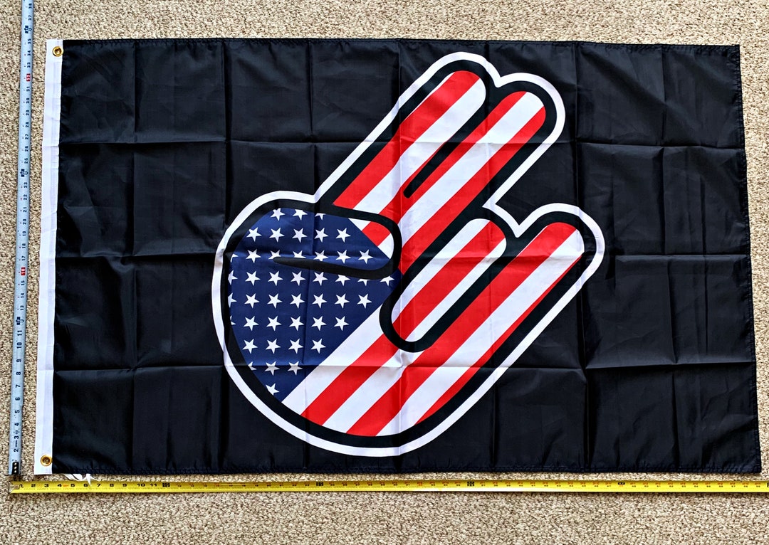 Shocker U.S.A. Flag FREE SHIPPING One in the Pink Funny Sign Poster 3x5 ...