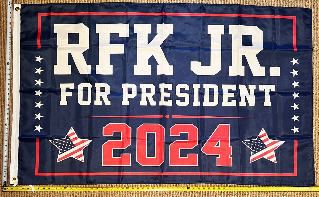 Robert Kennedy Jr. Flag FREE SHIPPING Bue Rfk Jr 2024 President ...