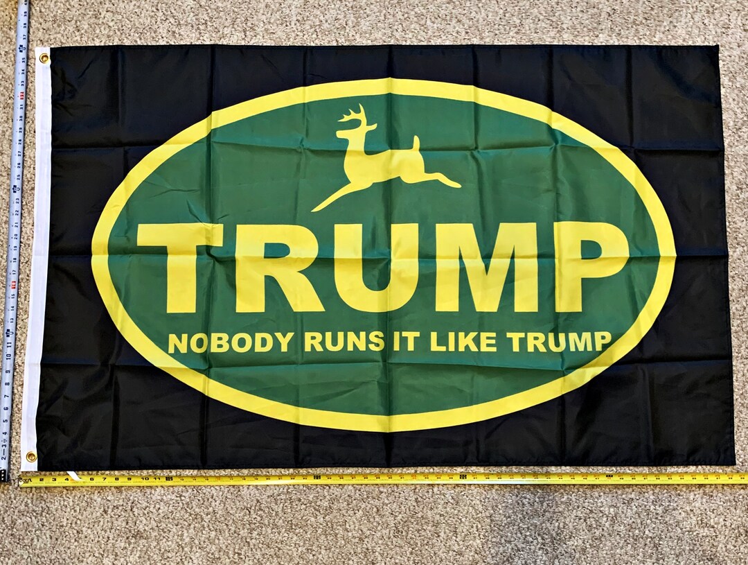 Donald Trump Flag FREE SHIPPING Farmers for Trump 2024 Nobody Sign ...
