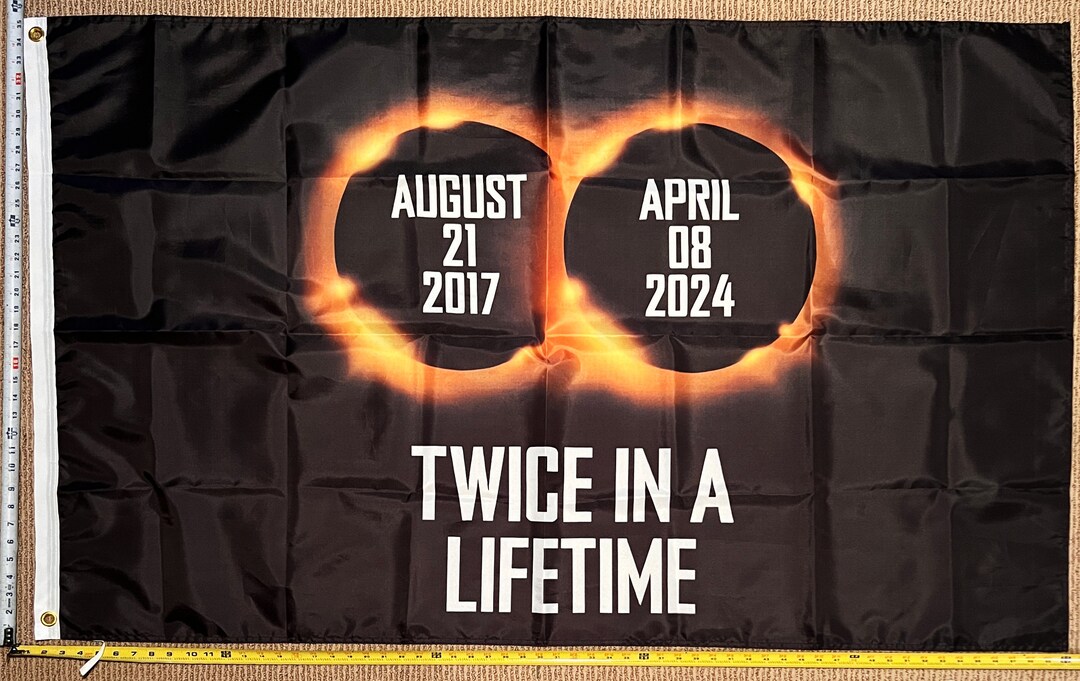 Solar Eclipse Flag FREE SHIPPING 2 Usa L April 8th 2024 USA Flag ...