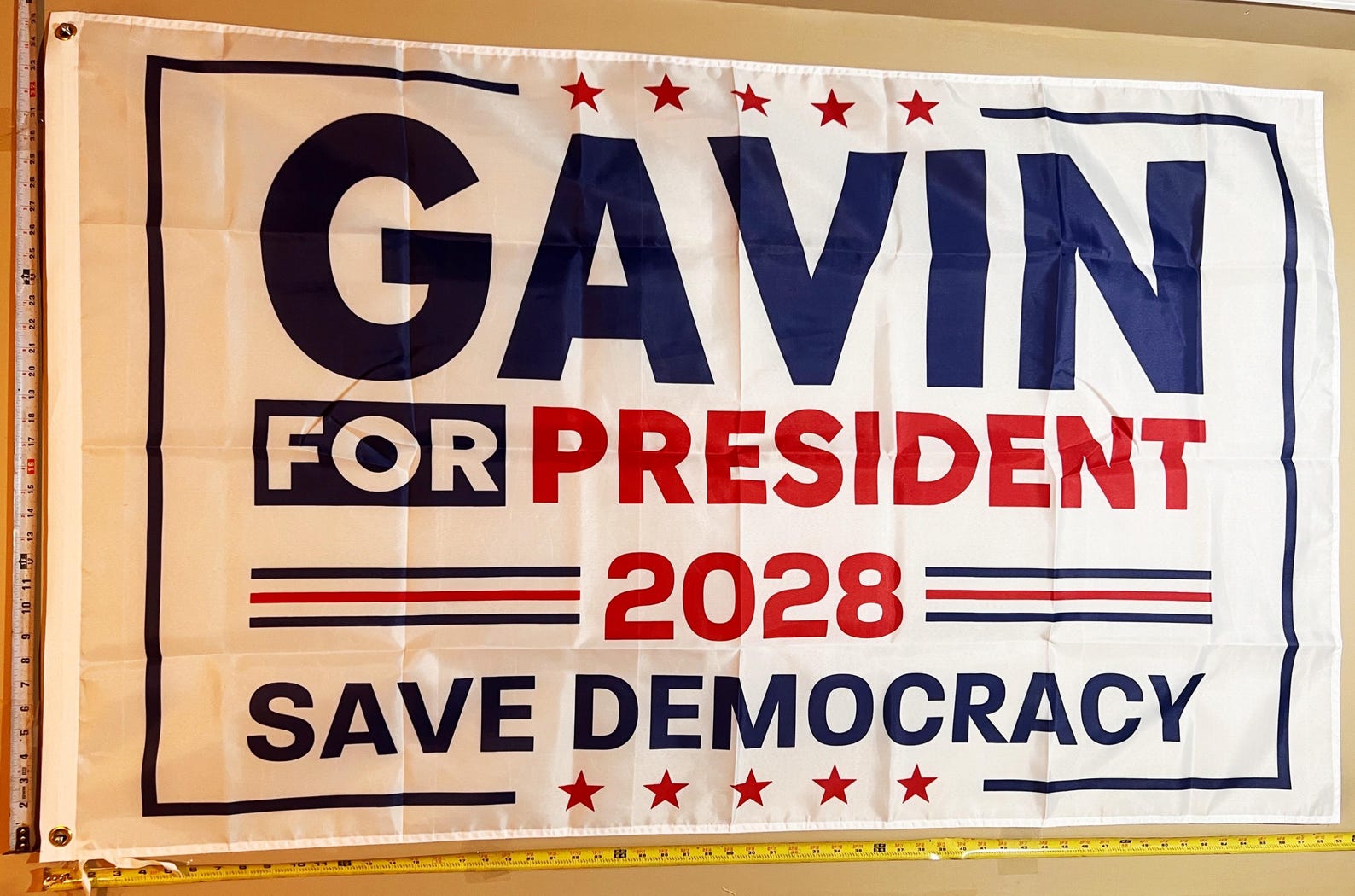 Gavin Newsom President 2028 Flag FREE SHIPPING California Save ...