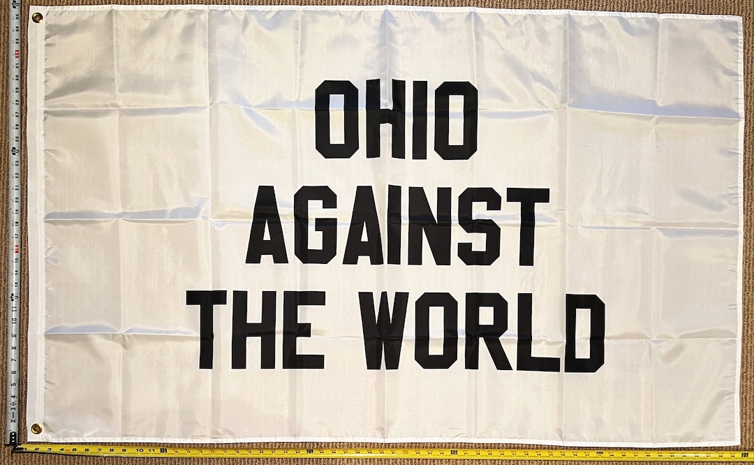 Ohio Against the World Flag FREE SHIPPING Wbl Ohio State Buckeyes ...
