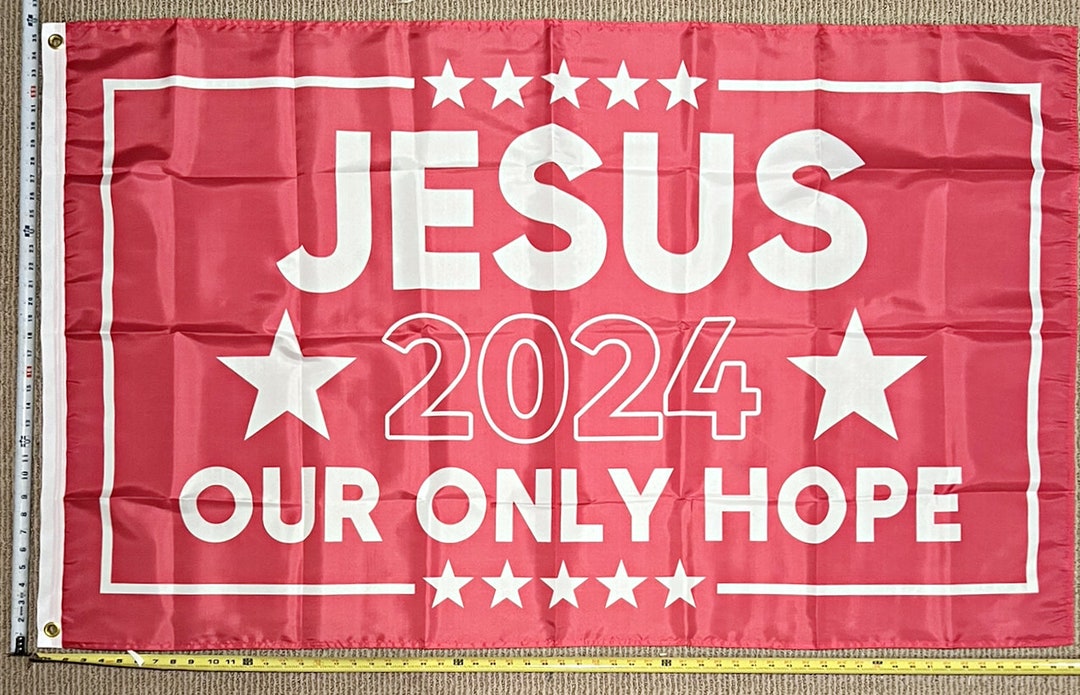 Jesus Flag FREE SHIPPING America Pink 2024 Jesus Saves Hope Religion ...