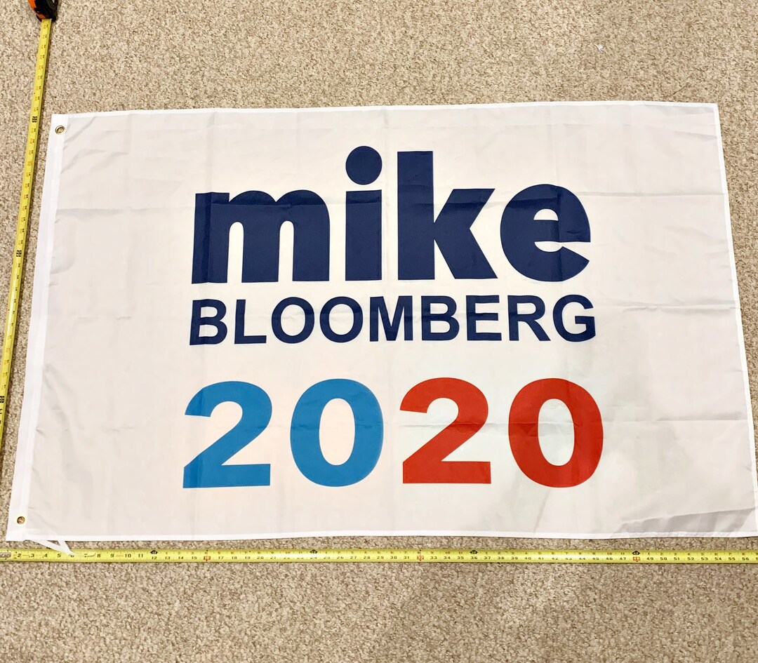 Mike Bloomberg Flag FREE SHIPPING White 2020 Biden Poster Sign 3x5' - Etsy