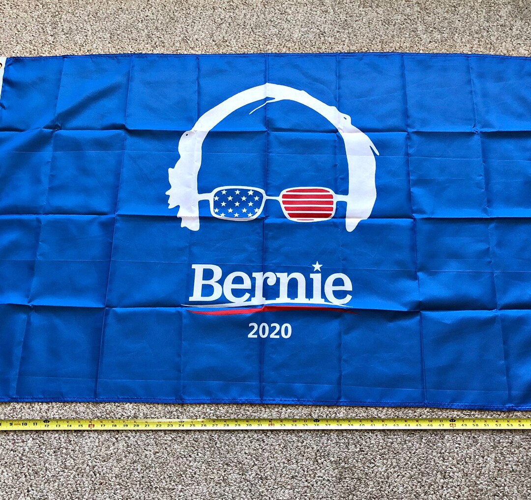 Bernie Sanders Flag FREE SHIPPING Blue Glasses 2020 Biden Poster Sign ...