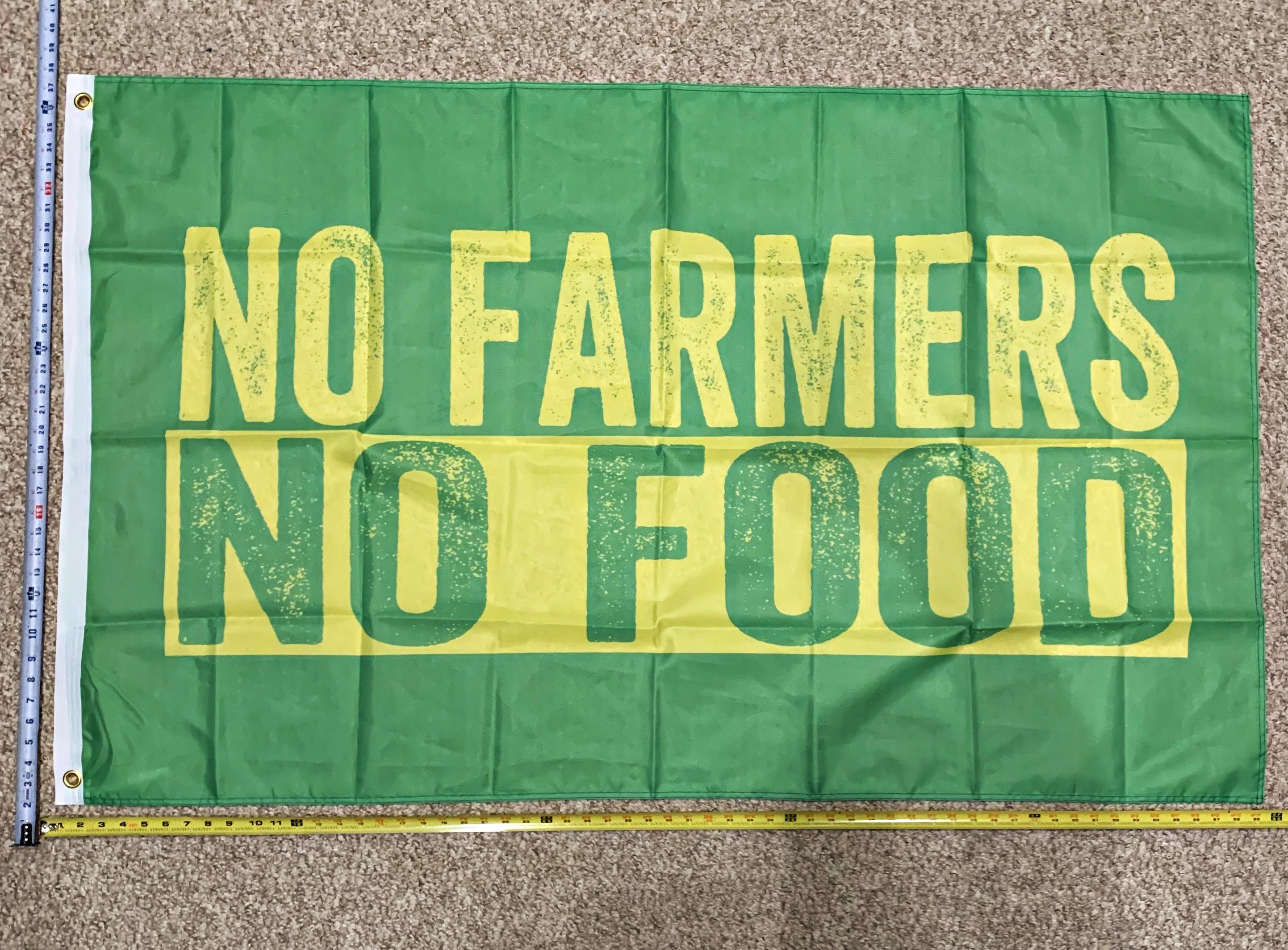 Donald Trump Flag FREE SHIPPING Maga No Farmers No Food Green | Etsy