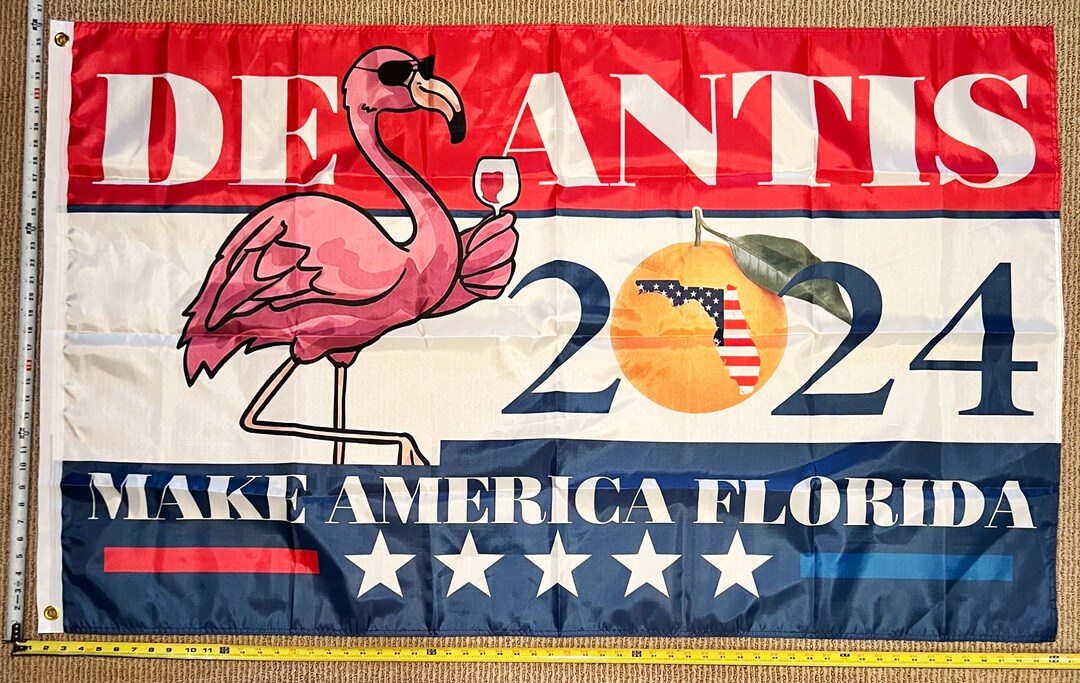 Ron Desantis Flag FREE SHIPPING Desantis 2024 Flamingo Governor Re ...