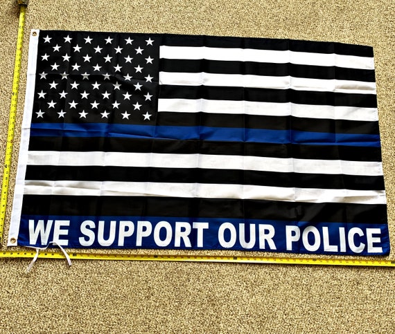 We Support Our Police Flag FREE SHIPPING Blue Bar Donald Trump - Etsy