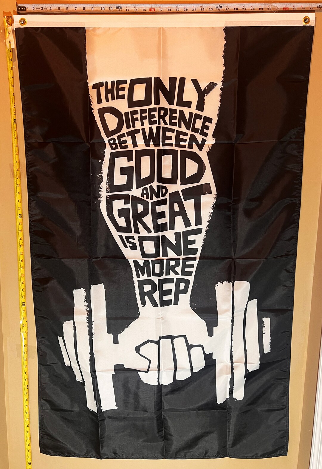 MOTIVATIONAL Flag FREE SHIPPING 8 Dorm Room Workout Gym Fitness Beer ...