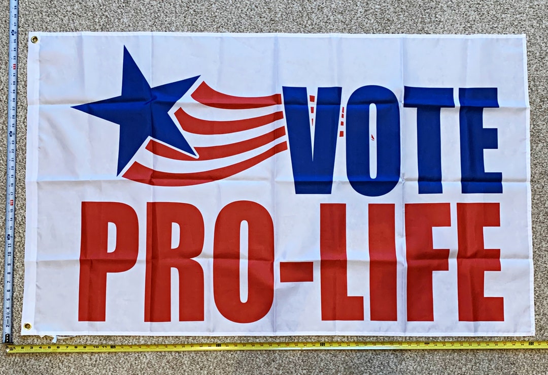 Pro Life Flag FREE SHIPPING Vote Pro Life USA 1 Star Unborn Lives ...