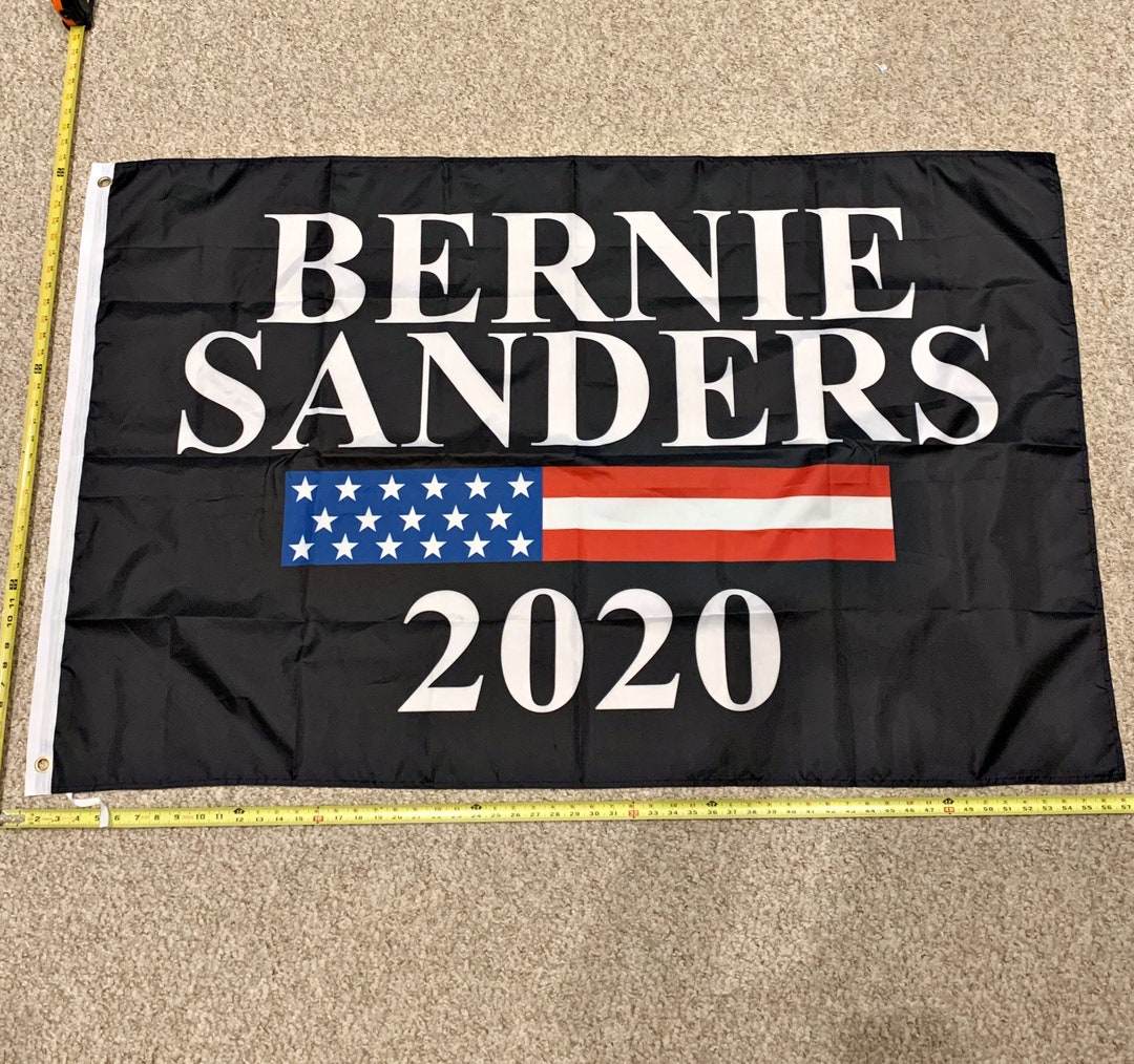 Bernie Sanders Flag FREE SHIPPING Black 2020 Biden Poster Sign 3x5' - Etsy