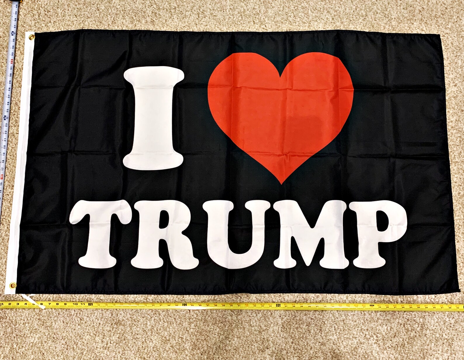 Donald Trump Flag FREE SHIPPING I Love Trump Black Sign Poster 3x5' - Etsy