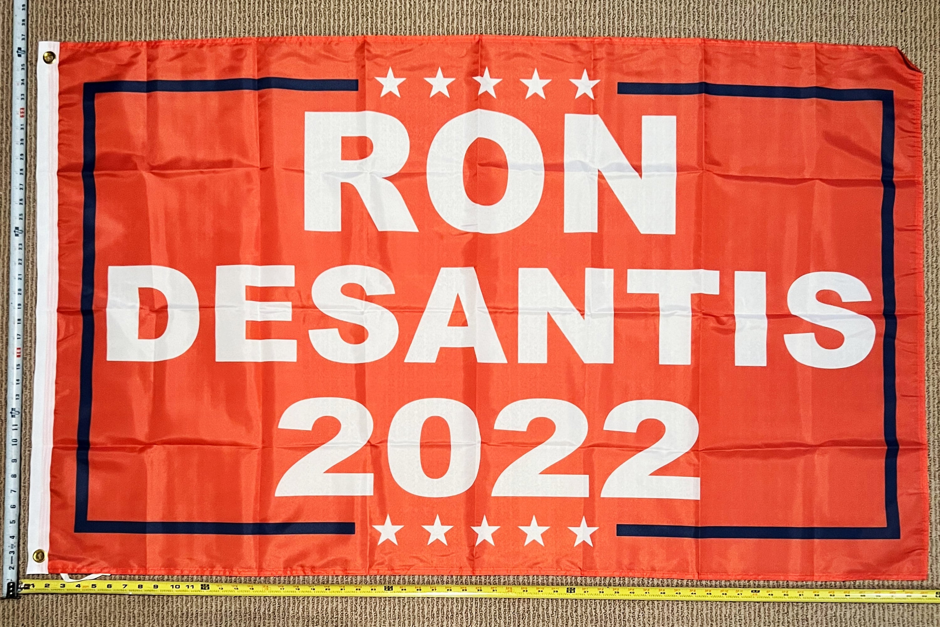 Ron Desantis Flag FREE SHIPPING Desantis 2022 Governor Re-elect Orange ...