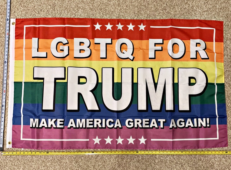 Donald Trump Flag FREE SHIPPING LGBTQ Gay Guns Liberty Sign | Etsy