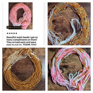 PLUS SIZE TIE on Waist Beads, Waist Beads, Waist Bead Set, Thread Waist ...