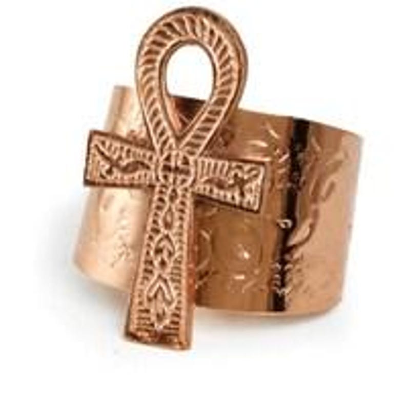 Ankh Cuff Bracelet | Silver or Copper | Ancient Egyptian Symbol Jewelry ...