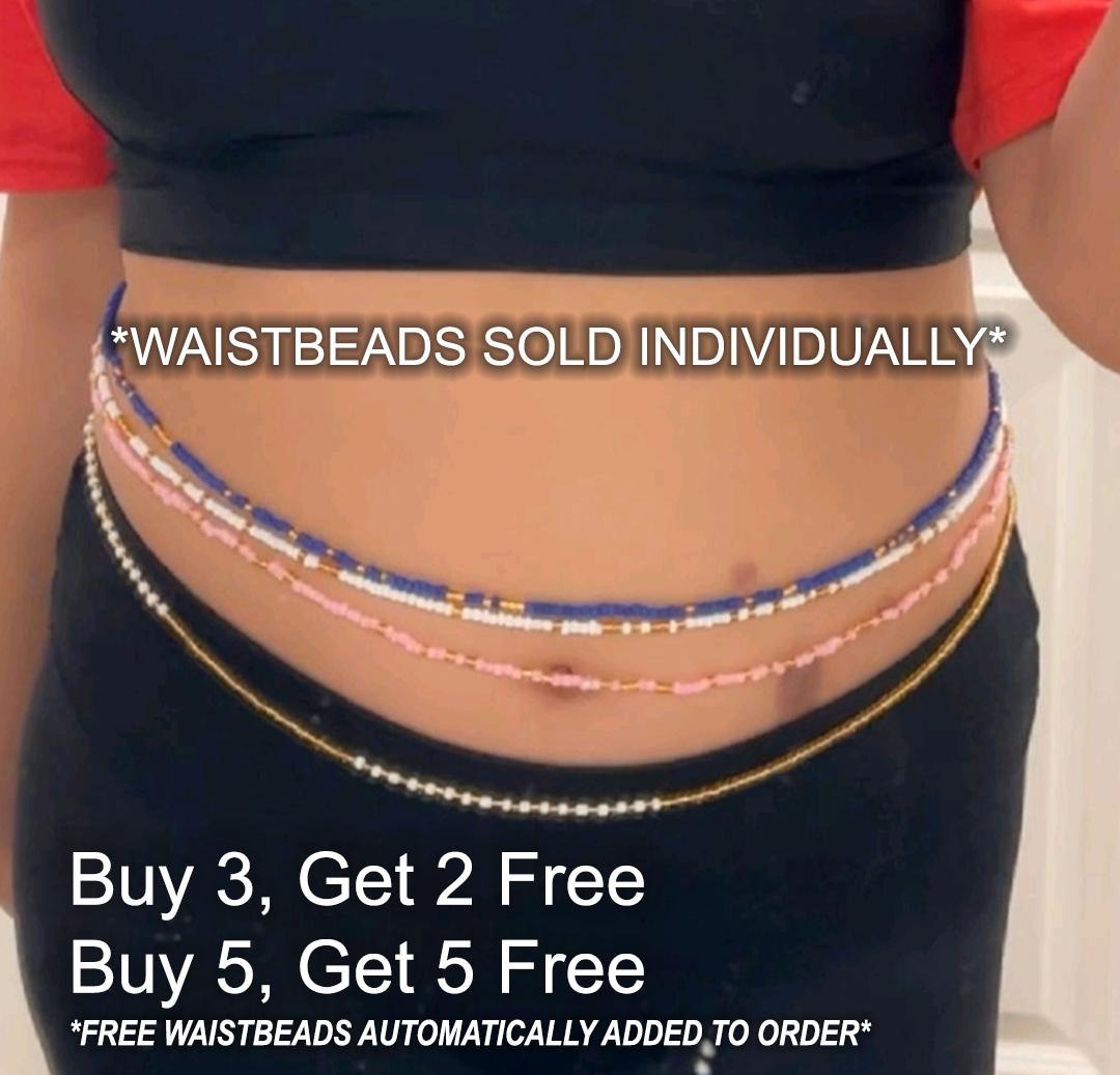 TIE on Waist Beads, Waist Beads, Waist Bead Set, Thread Waist Beads ...