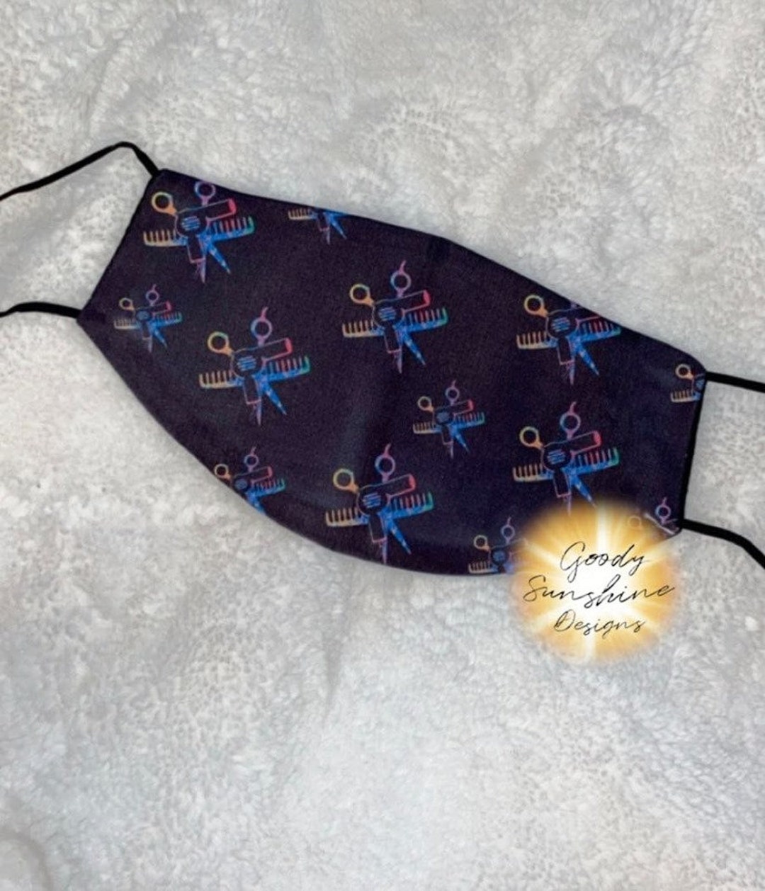 Hair Dresser Face Mask, Black Mask, Hair Stylist Mask, Organic Cotton ...