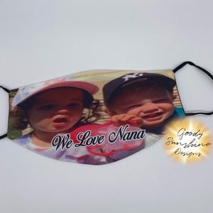 In Loving Memory Face Mask, Memorial Mask, Custom Face Mask, Photo Mask ...